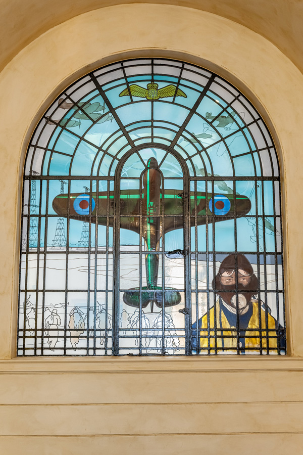 Hurricane Stained Glass Window | Bentley Priory Museum